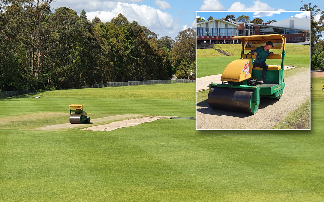 Rolling Out Top Wickets - Solid Ground Landscaping