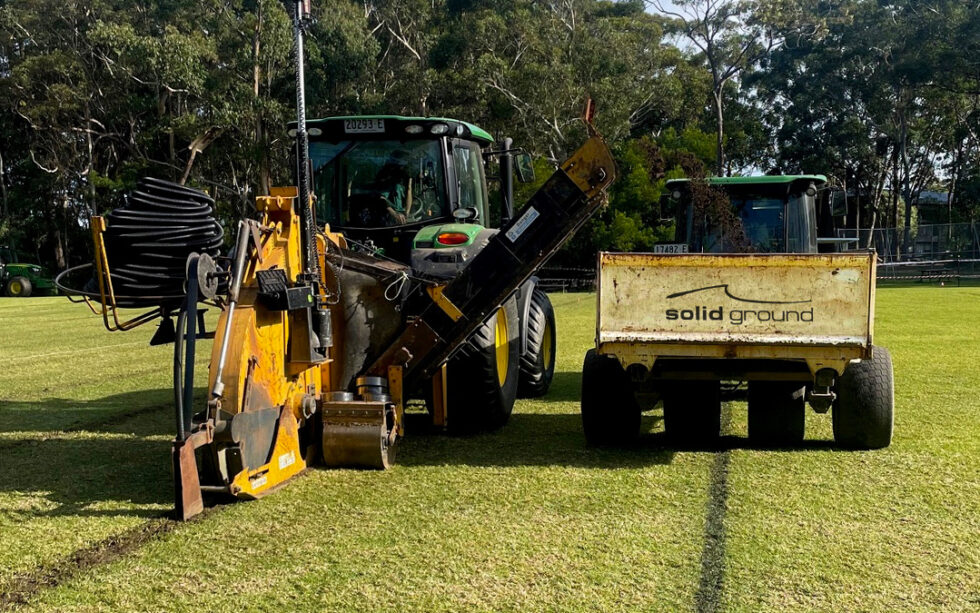 Sports Field DRAINAGE - Solid Ground Landscaping